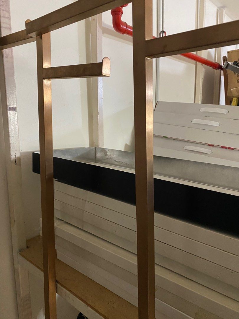 Clothes display rack rose gold colour, Furniture & Home Living, Home ...