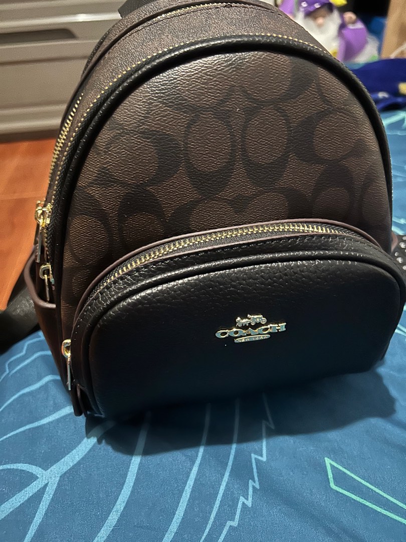 Coach court mini backpack (authentic) on Carousell