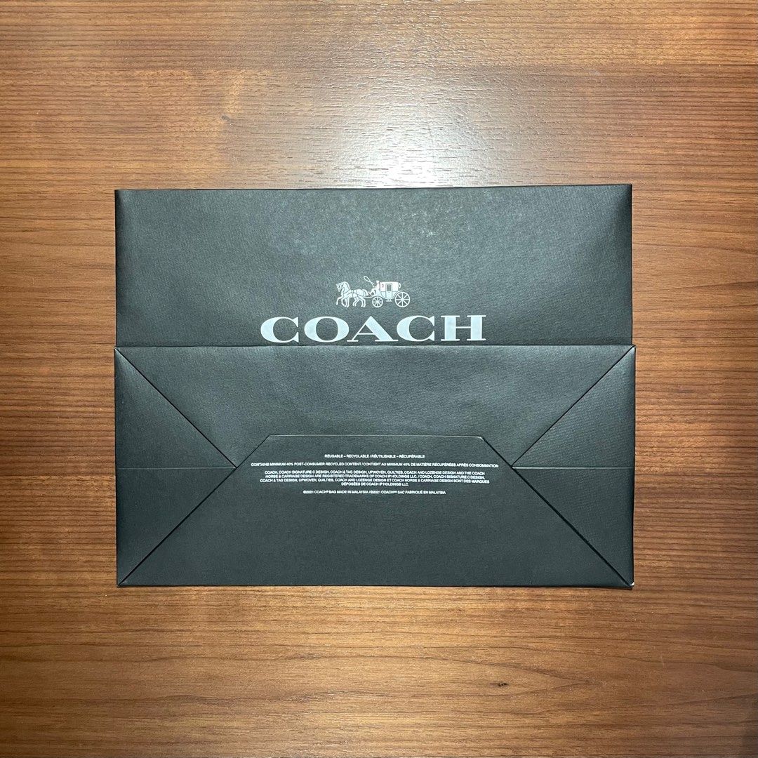 Coach paper bag, Luxury, Bags & Wallets on Carousell