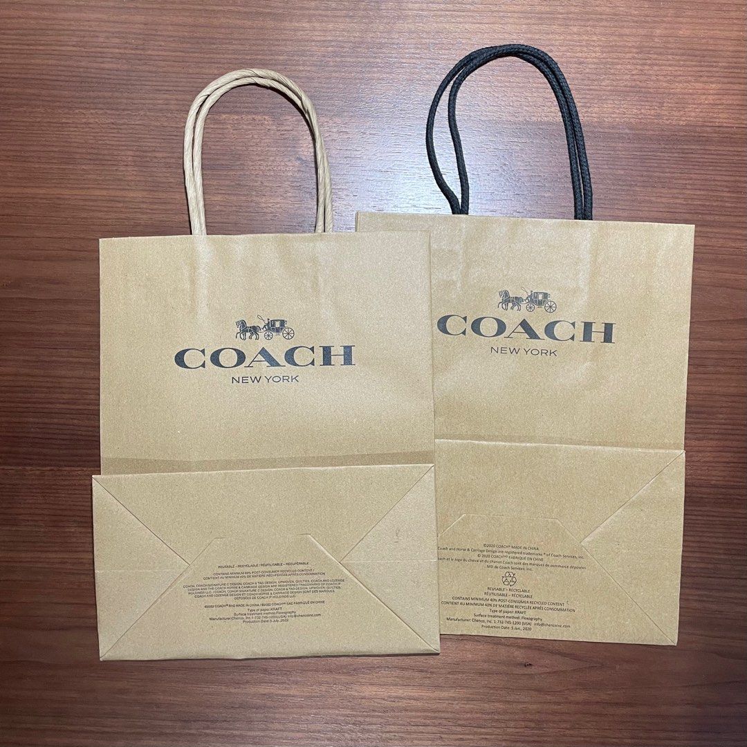 Coach paper bag, Luxury, Bags & Wallets on Carousell