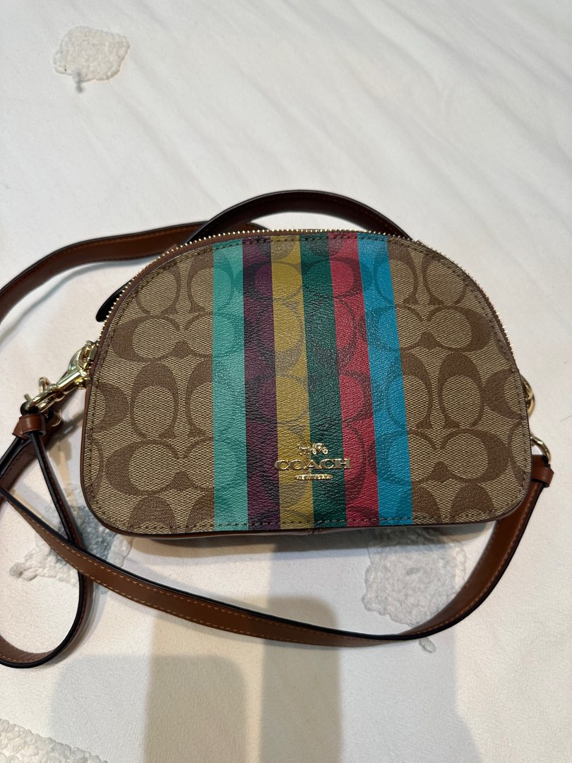 Coach rainbow series sling bag, Luxury, Bags & Wallets on Carousell