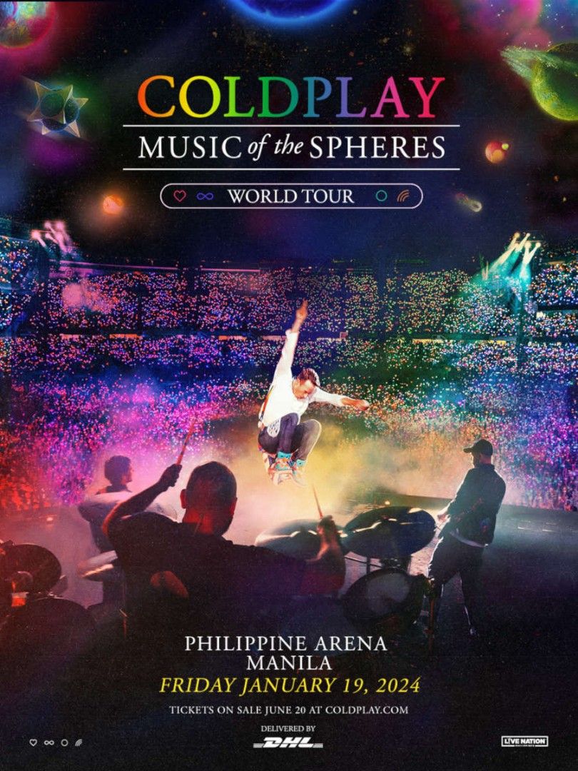 COLDPLAY Music of the Spheres World Tour, Tickets & Vouchers, Event ...
