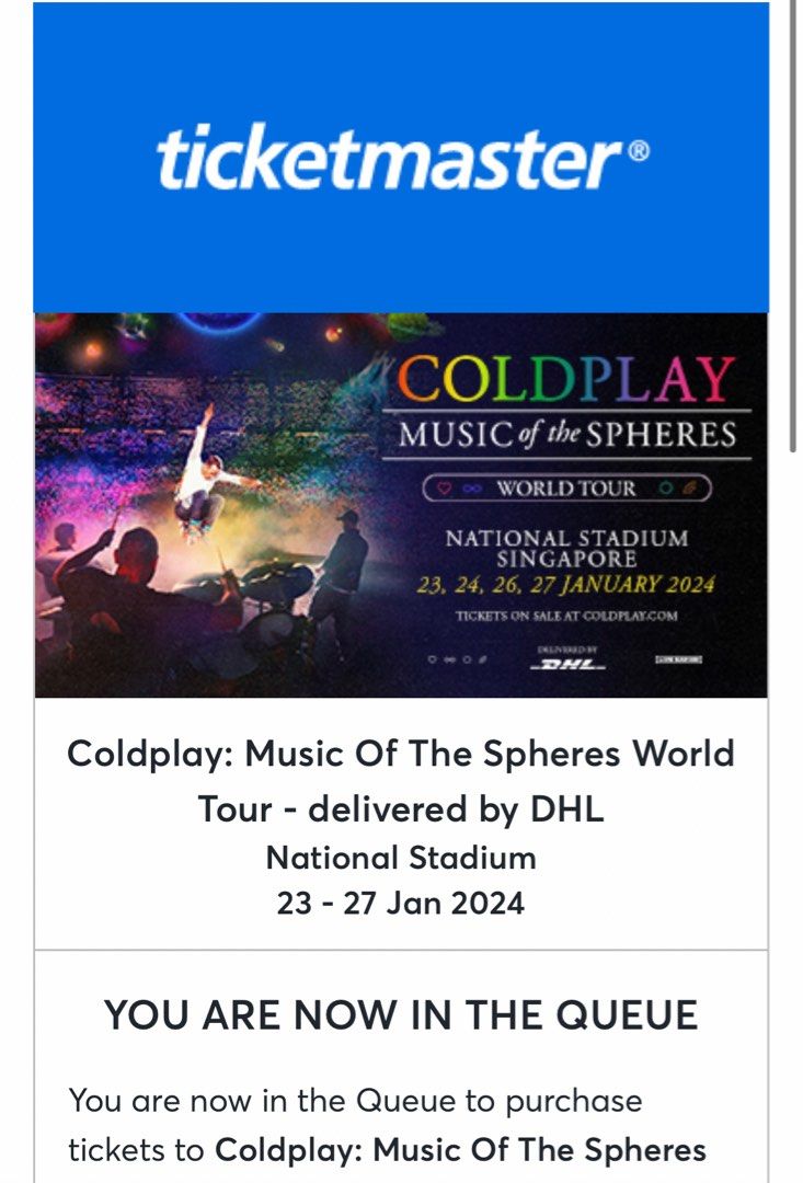 INFO GUIDE: COLDPLAY Singapore Concert Tickets Guide, Tickets ...