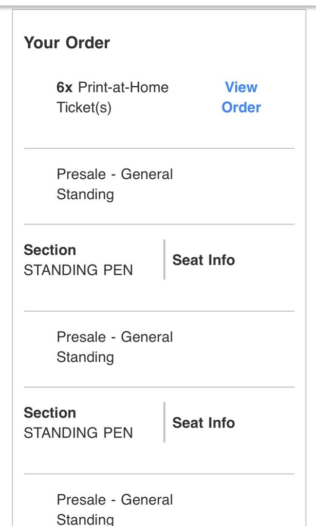 COLDPLAY STANDING TICKETS 27TH, Tickets & Vouchers, Event Tickets on ...