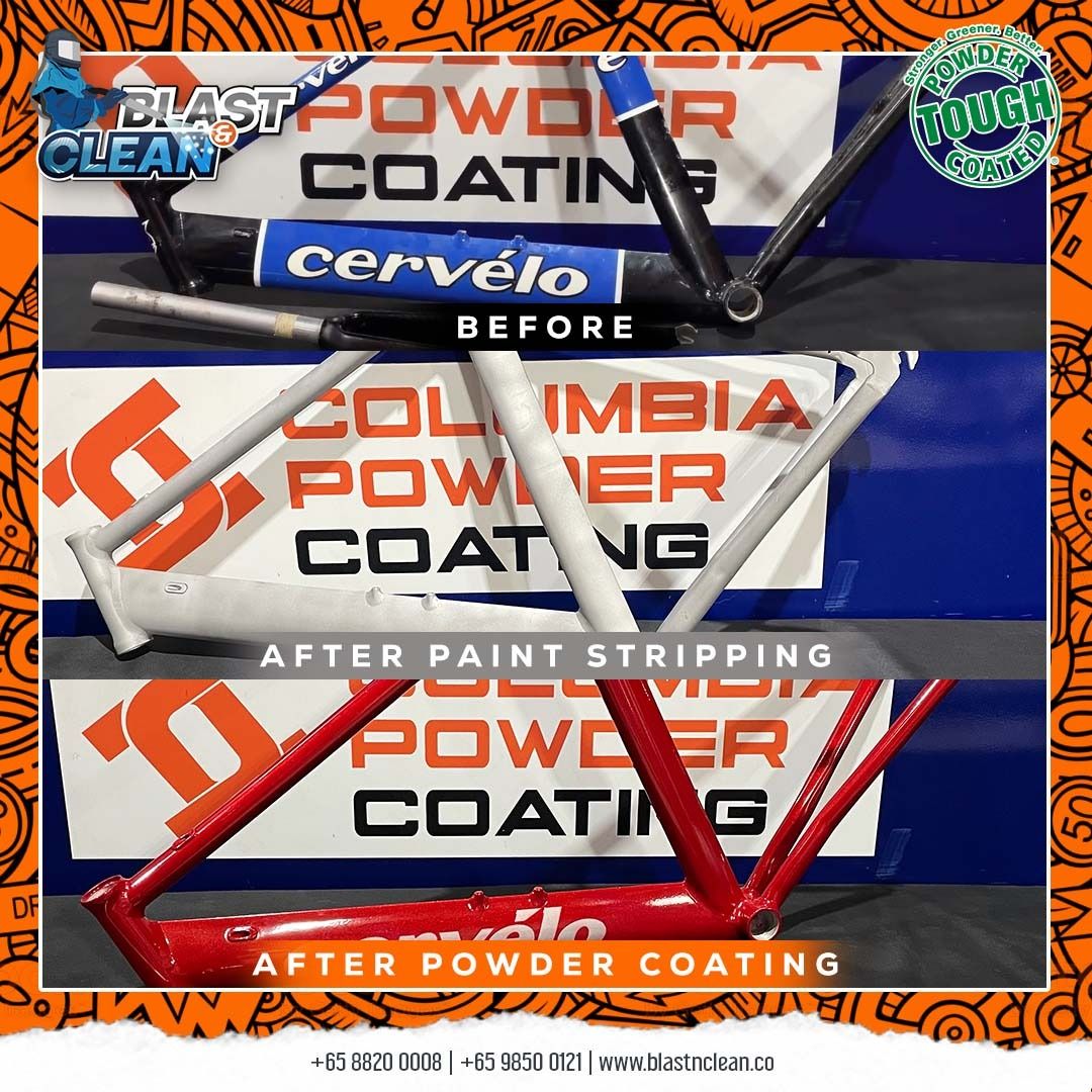 Columbia Powder Coating on Cervelo Bicycle Frame, Sports Equipment ...