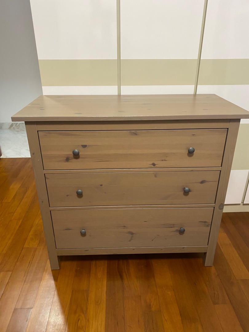 Commode / Chest of 3 drawers / Hemnes, Furniture & Home Living ...