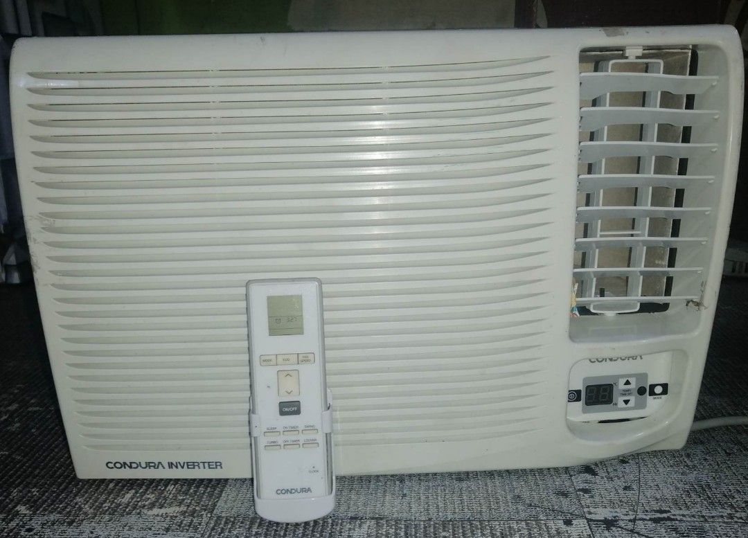 Condura 1.5hp Inverter window type, TV & Home Appliances, Air ...