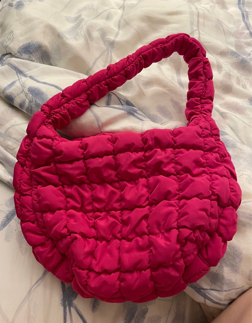 COS mini quilted bag in pink, Women's Fashion, Bags & Wallets, Shoulder ...