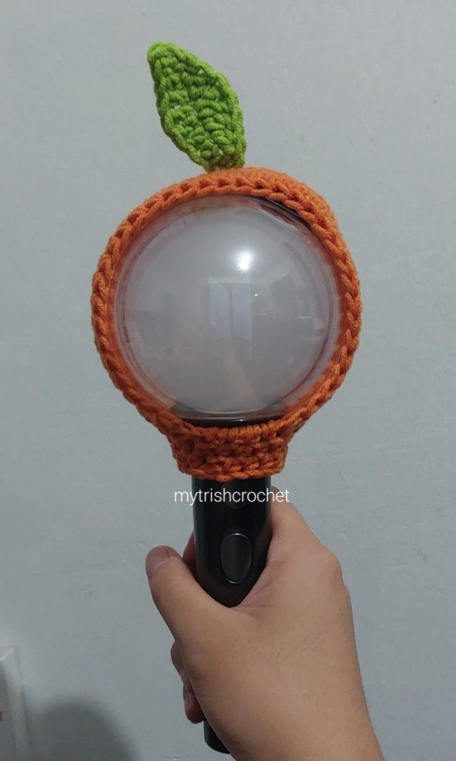 Crocheted BTS ARMY Bomb SE cover (Yoongerine) on Carousell