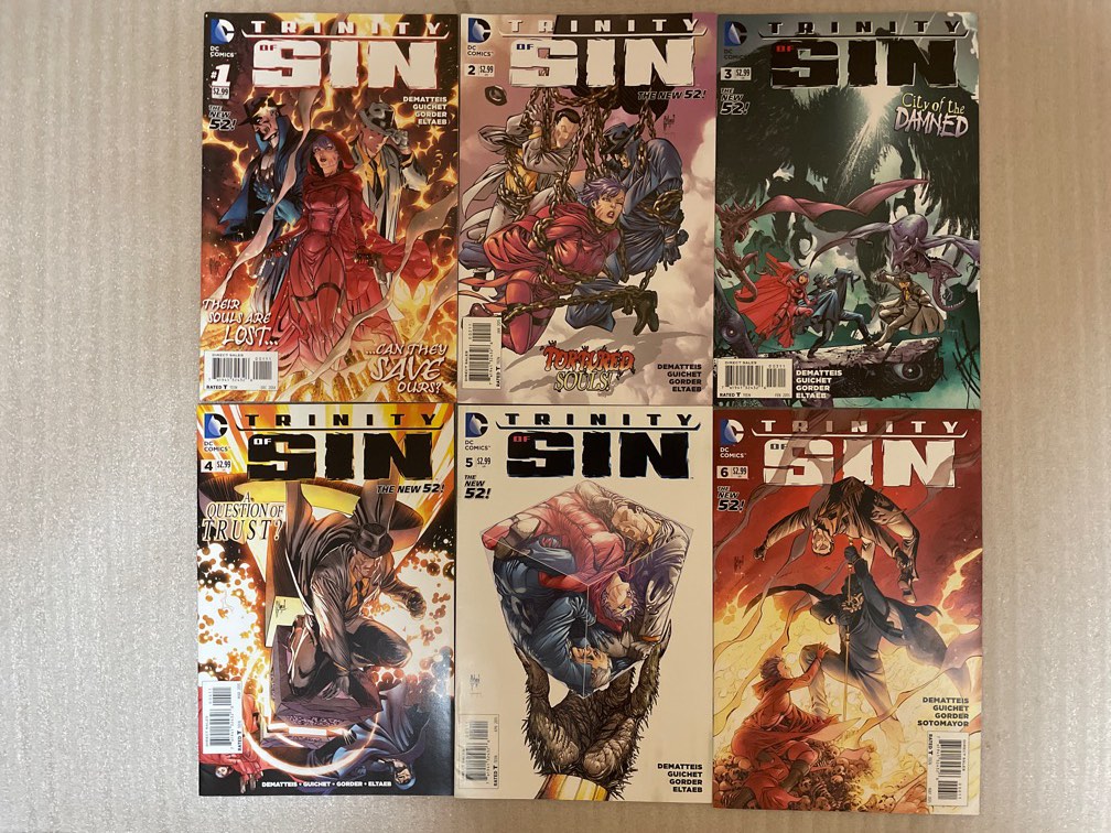DC comics - Trinity of sin #1 to #6 complete set, Hobbies & Toys, Books ...