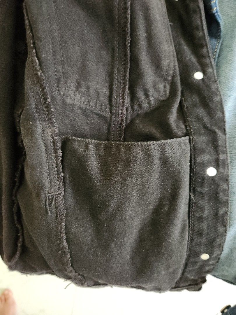 Demin Jacket Black, Men's Fashion, Coats, Jackets and Outerwear on ...