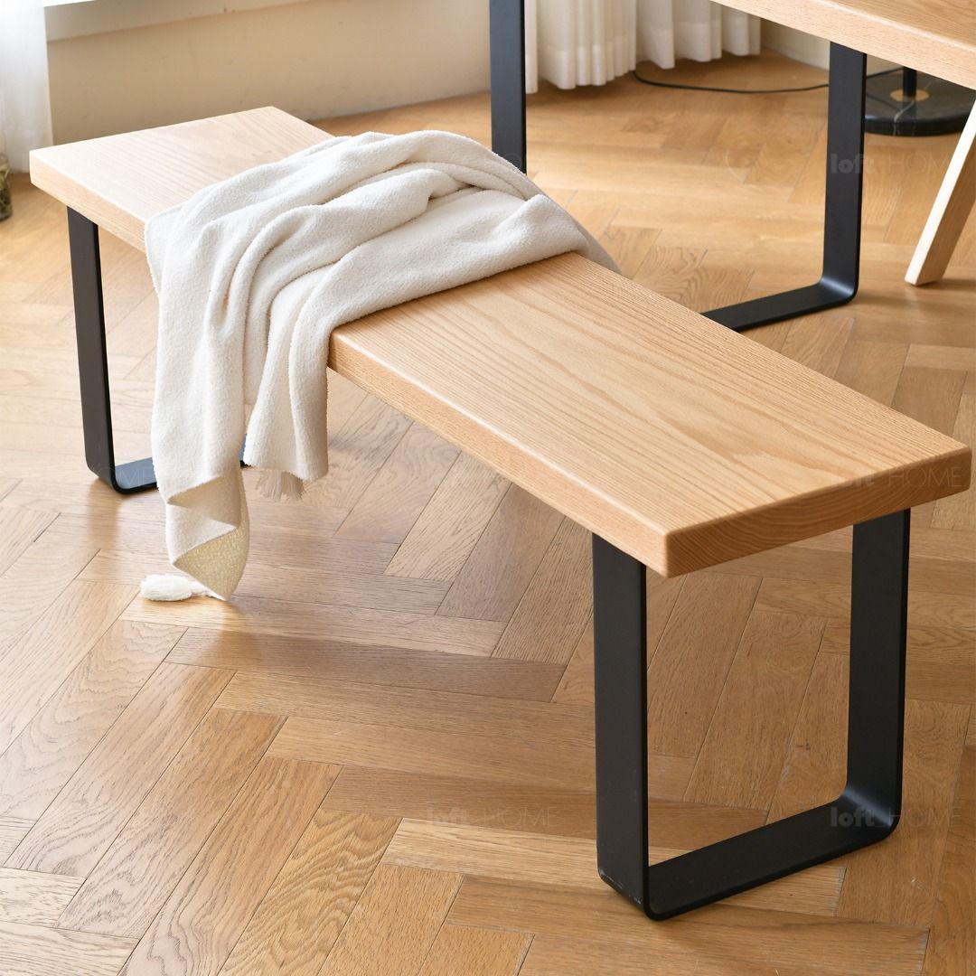 Dining Bench U SHAPE OAK ORIGINAL, Furniture & Home Living, Furniture ...