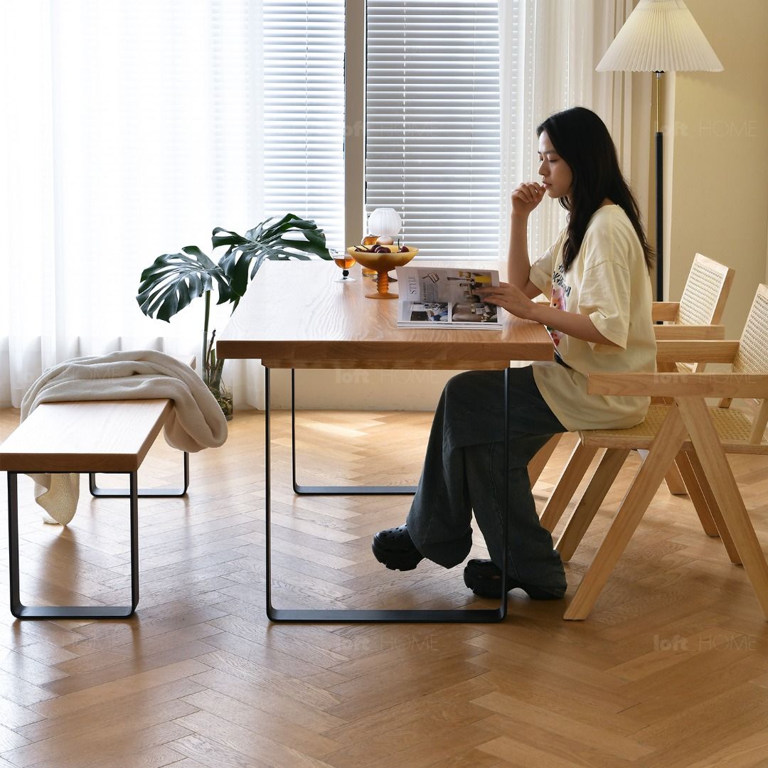 Dining Bench U SHAPE OAK ORIGINAL, Furniture & Home Living, Furniture ...