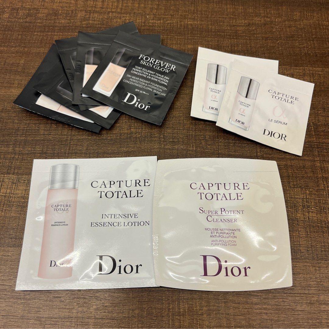 Dior Sample - Foundation Skin Glow Forever + Super Potent Cleanser ...