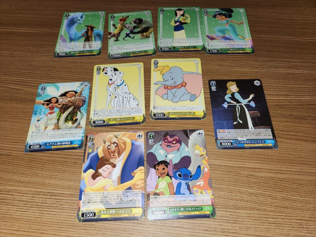 Disney 100 collectible cards Weiss Schwarz, Hobbies & Toys, Memorabilia ...