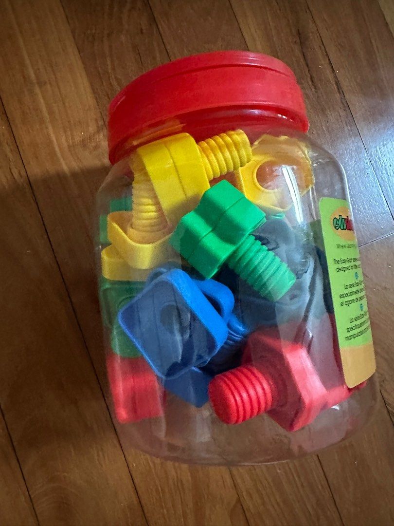 Edushape Easy-grip Nuts and Bolts 48 Piece Development Toy, Hobbies ...