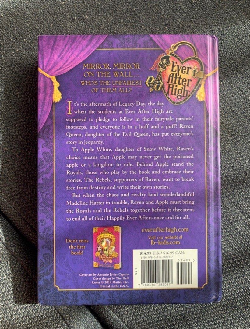Ever After High: The Unfairest of Them all Book, Hobbies & Toys, Books ...