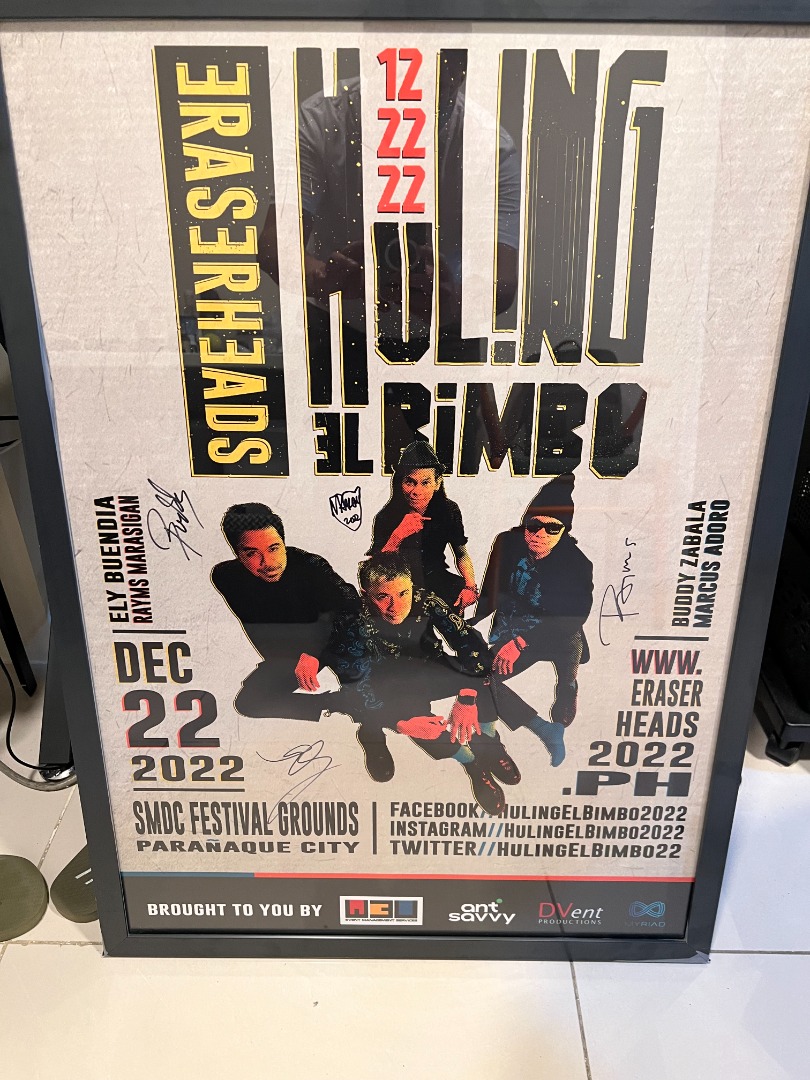 Eraserheads Official Concert Poster Eraserheads Official Concert Poster