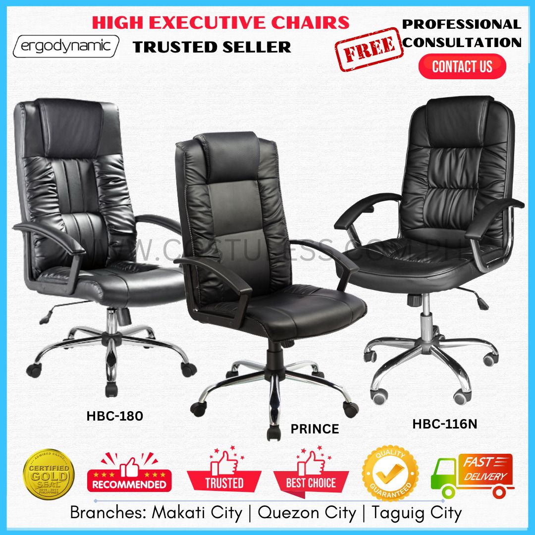 ERGODYNAMIC EXECUTIVE CHAIR, Office Chair, Staff Chair, Desk Chair ...