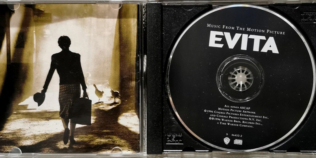EVITA Music From The Motion Picture, Hobbies & Toys, Music & Media, CDs ...