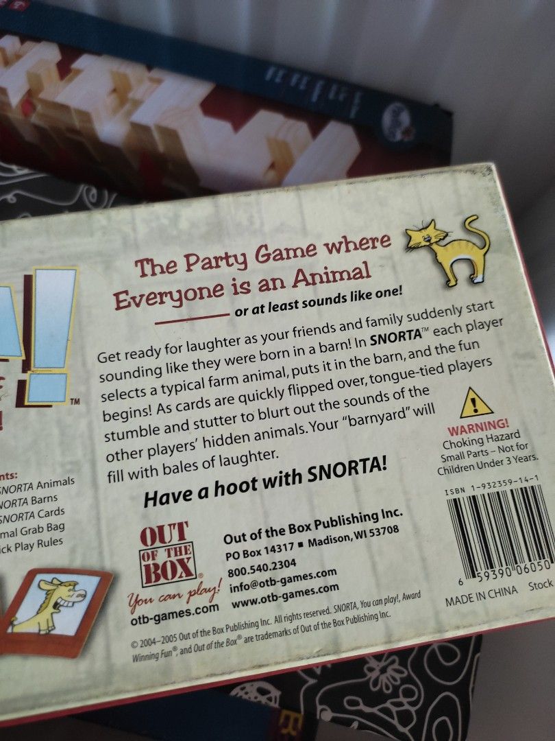 Family animal board game SNORTA, Hobbies & Toys, Toys & Games on Carousell