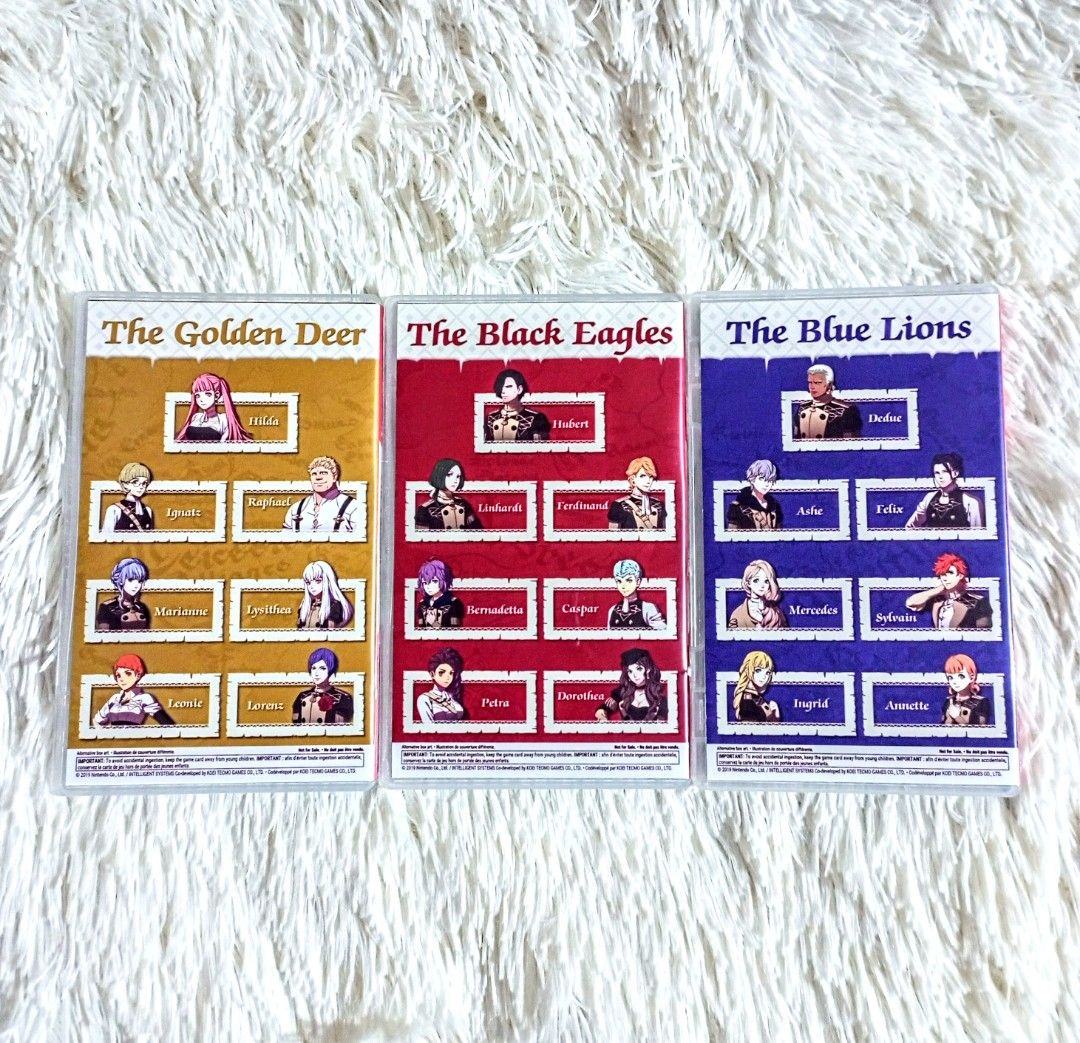 Fire Emblem Three Houses Official EU Alternate Cover Art with Cases ...