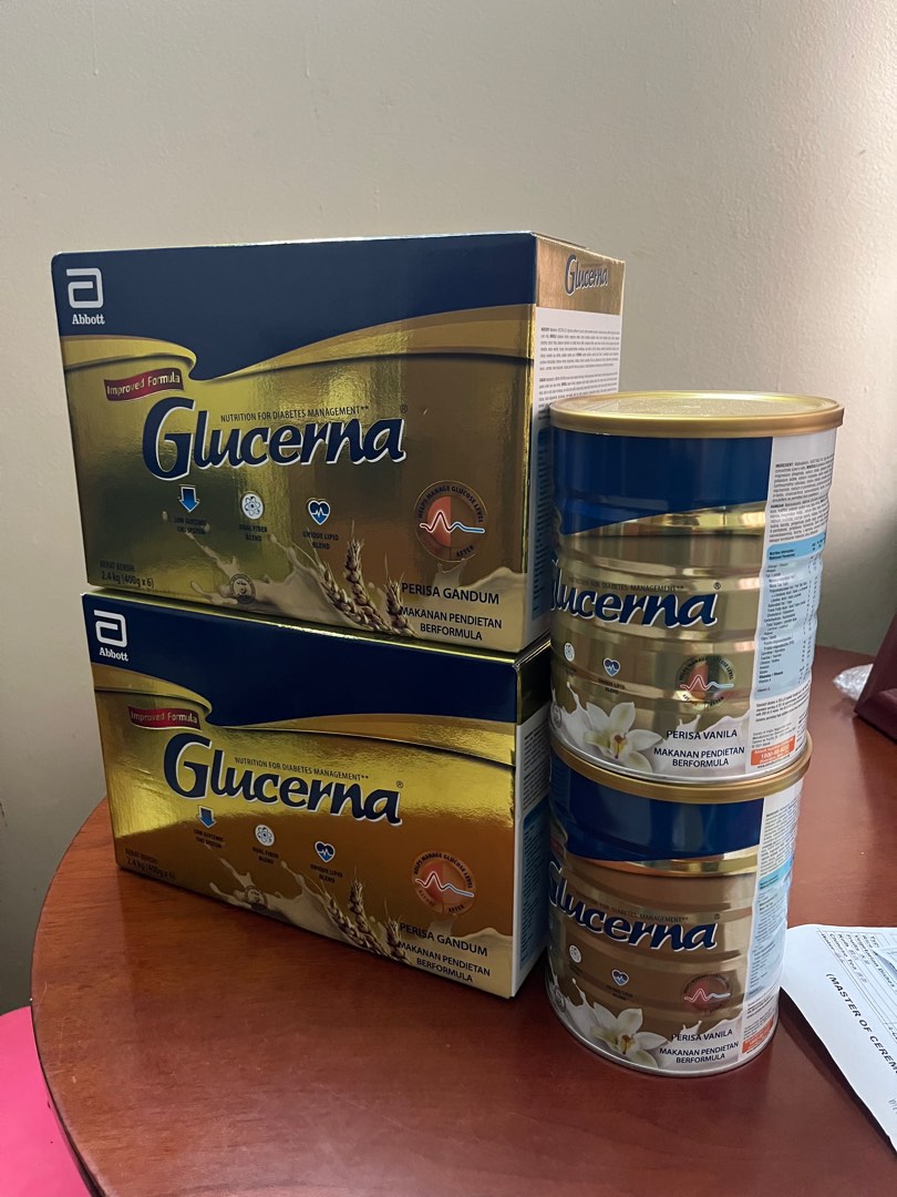 Glucerna unopened 6.5kg, mixed flavour wheat & vanilla, Food & Drinks ...