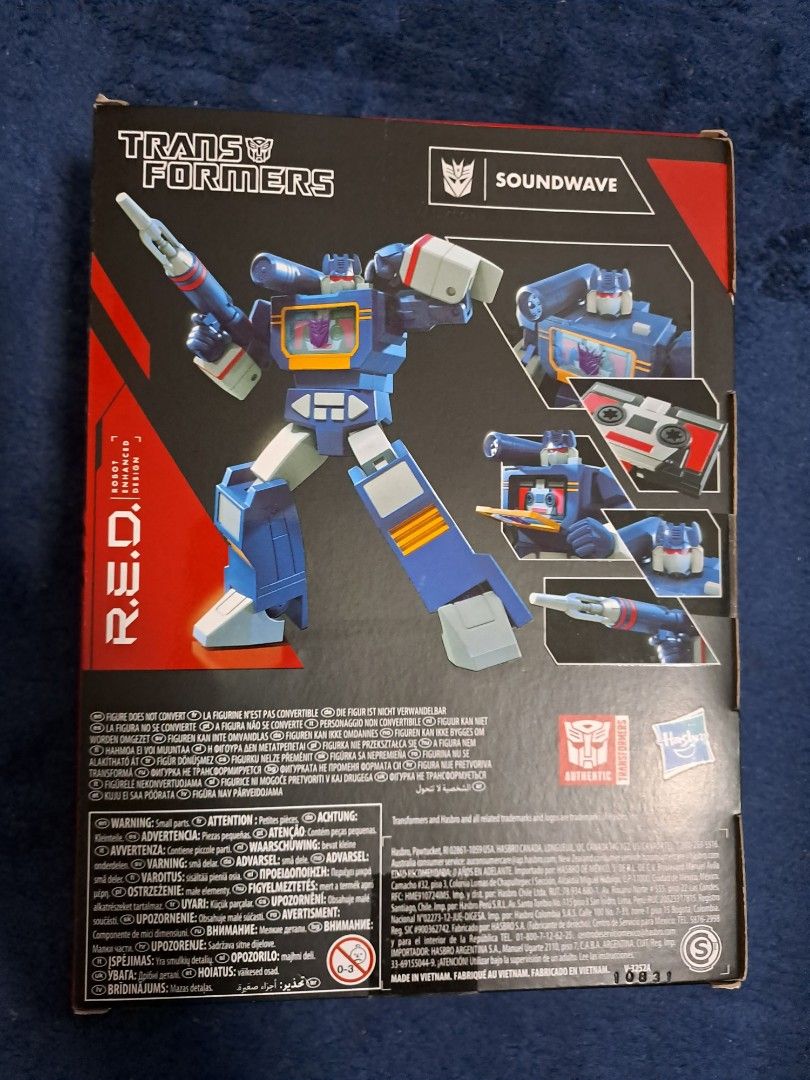 Hasbro Transformers RED Soundwave, Hobbies & Toys, Toys & Games on ...