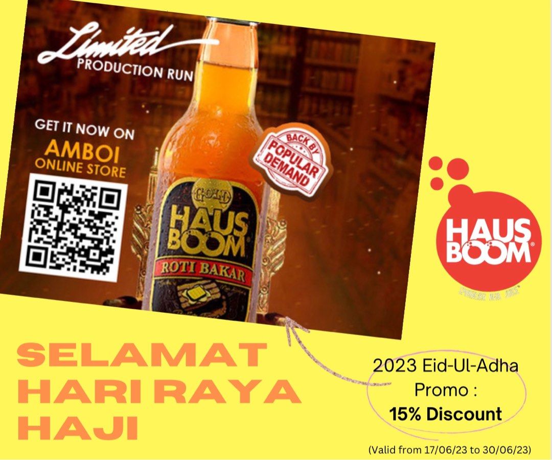 Hausboom ROTI BAKAR [15% EidulAdha Promo], Food & Drinks, Beverages on ...
