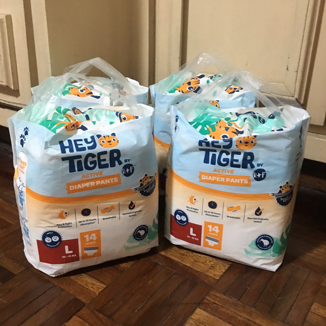 Hey Tiger Diaper Pants Large 56pcs (by Rascal + Friends) 10-15kg on ...
