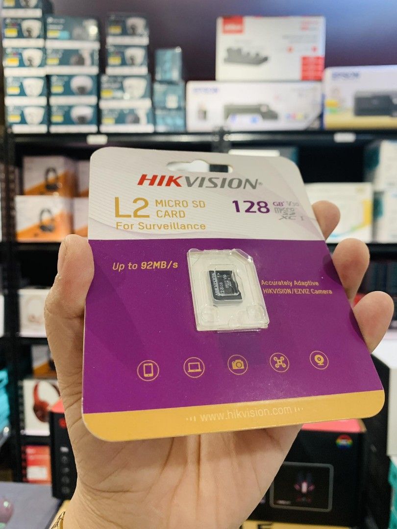 HIKVISION 128GB L2 MicroSD Card For Surveillance Class 10 HS-TF-L2/128G on Carousell