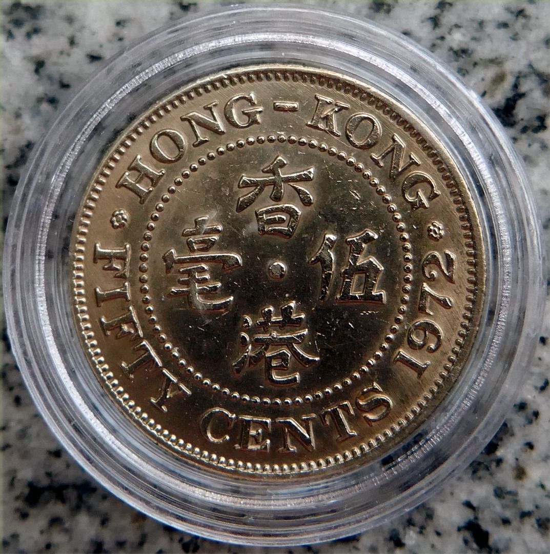 HK50C-2 - 1972+1973+1975 Hong Kong 50 Cents Coins + Capsule, 興趣及遊戲, 收藏品 ...