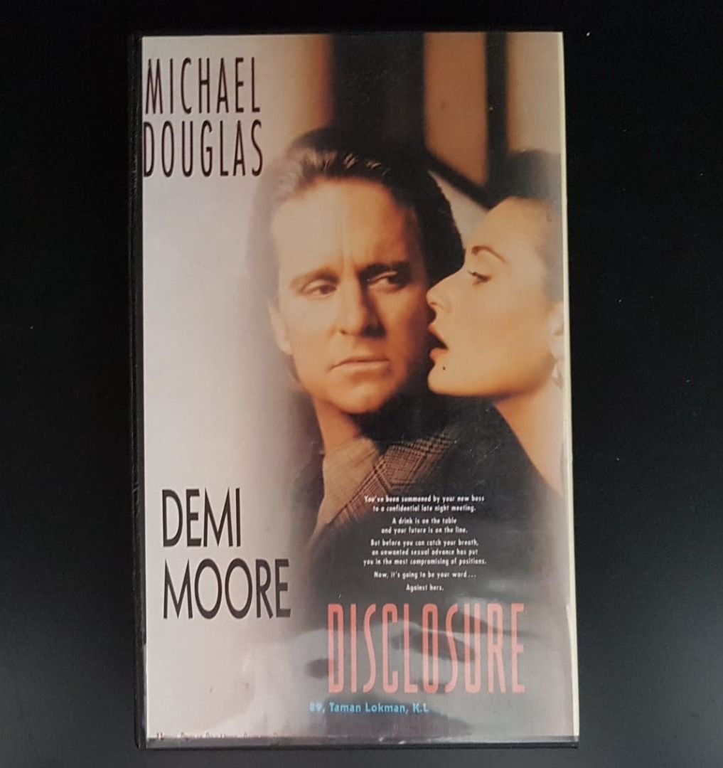 Hollywood Movie, Disclosure, Michael Douglas, Demi Moore, Rare ...
