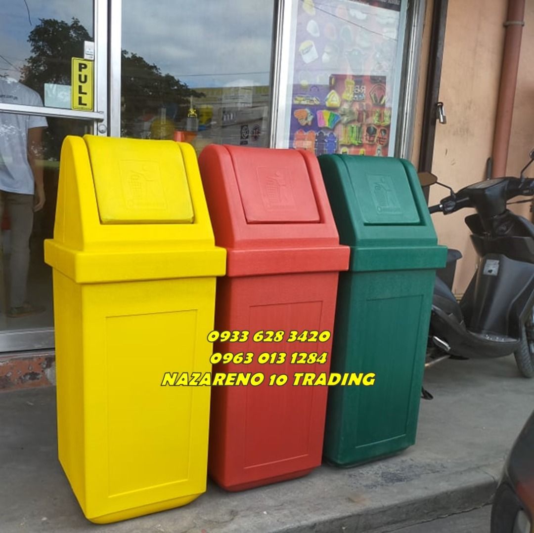 Hooded Bin Trash Bin Swing Type Bin Trash Bin on Carousell