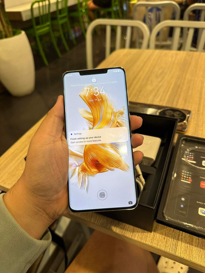 Huawei Mate 50 Pro 256gb complete silver good as new, Mobile Phones ...