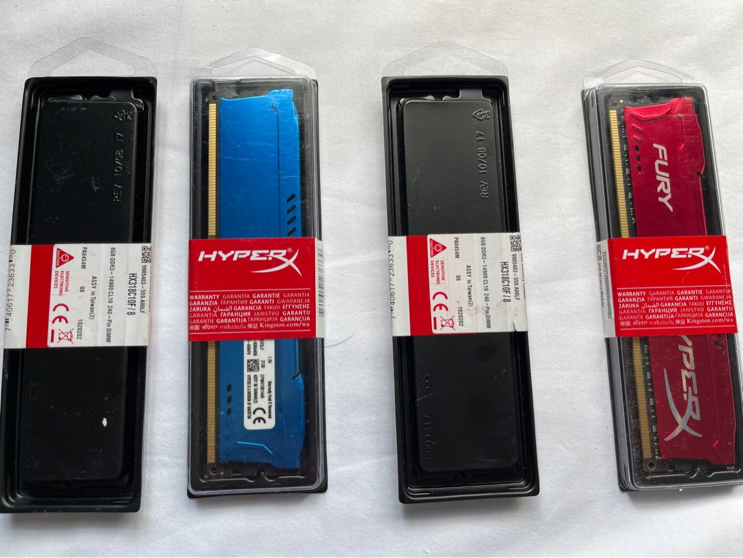 hyperx computer memory 8ghz 4 units ddr3 on Carousell