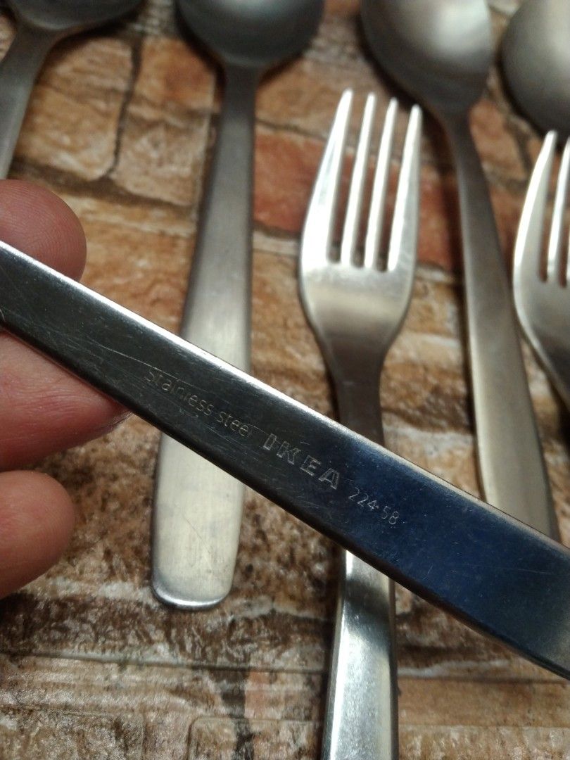 Ikea 224 58 sendok garpu makan sedang, Kitchen & Appliances di Carousell