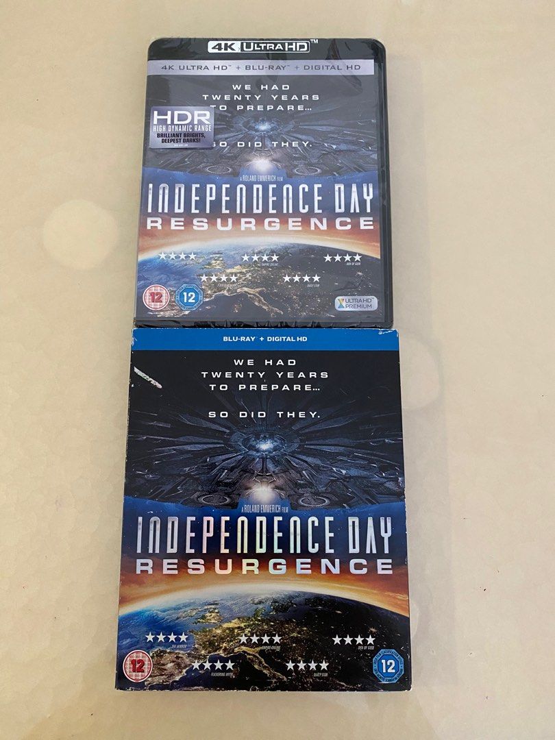 Independence Day 2 (4K Ultra HD + Blu Ray), Hobbies & Toys, Music & Media, CDs & DVDs on Carousell