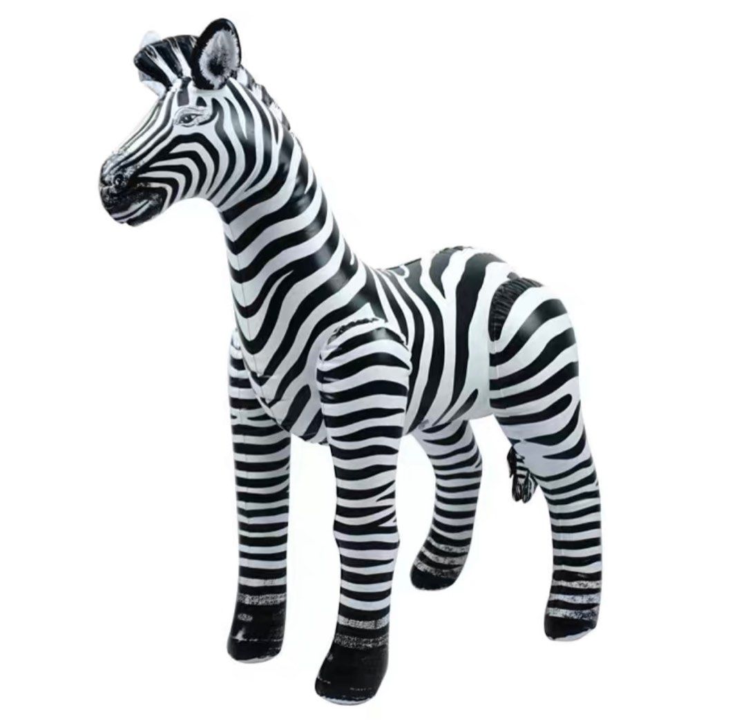 Inflatable Zebra, Hobbies & Toys, Toys & Games on Carousell