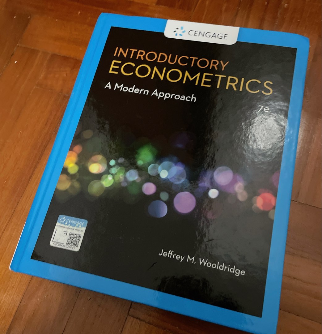 Introductory Econometrics Jeffrey Wooldridge 7th Edition Hobbies