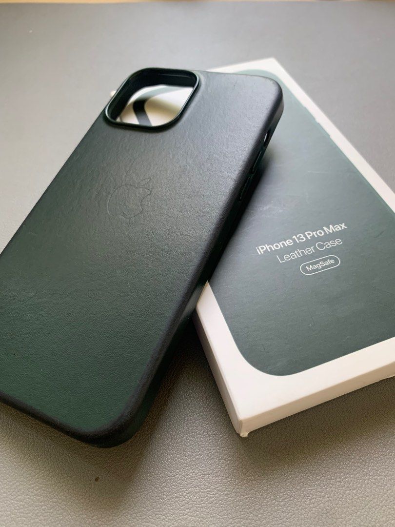 Iphone 13 Pro Max Leather Case - Sequoia Green on Carousell