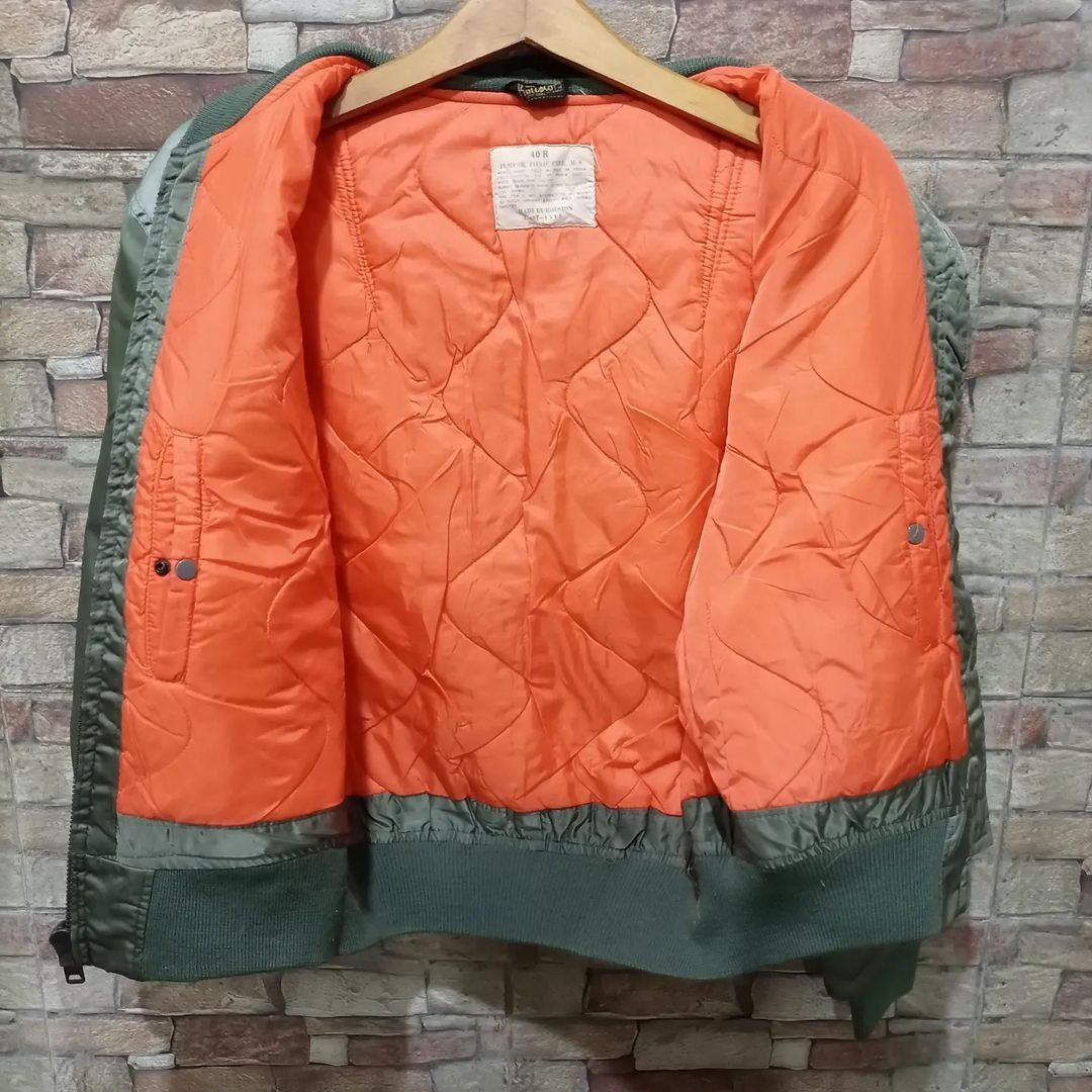 Jaket Bomber * MA1 HOUSTON * size 40R. P66 x L62, Fesyen Pria, Pakaian , Atasan di Carousell