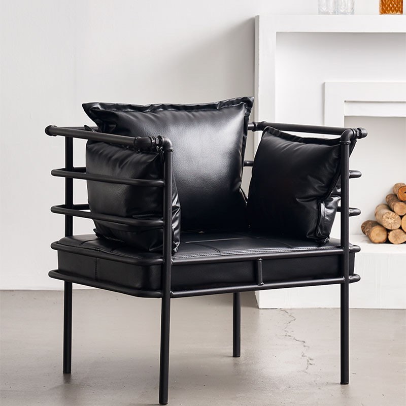 JAORE Modern Steel Armchair, Furniture & Home Living, Furniture, Chairs ...