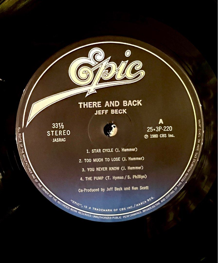 Jeff Beck - There and Back (1980 Japan 1st Press c/w OBI), Hobbies ...