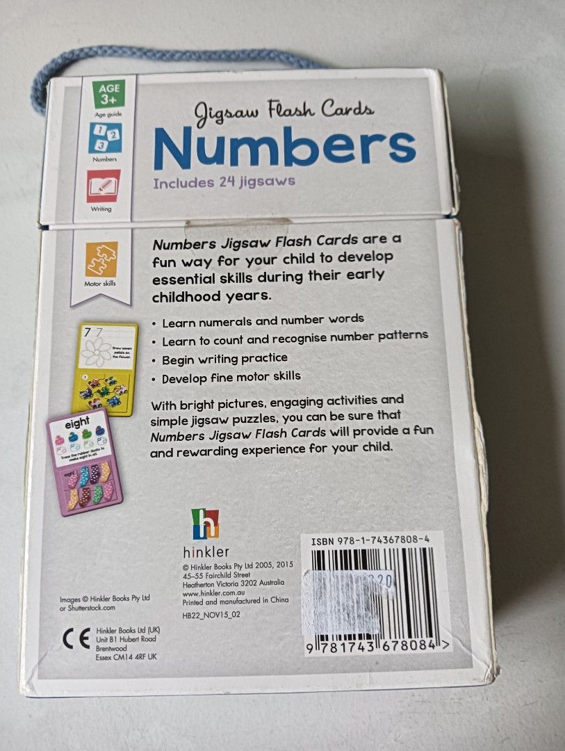Jigsaw flash cards numbers, Babies & Kids, Infant Playtime on Carousell