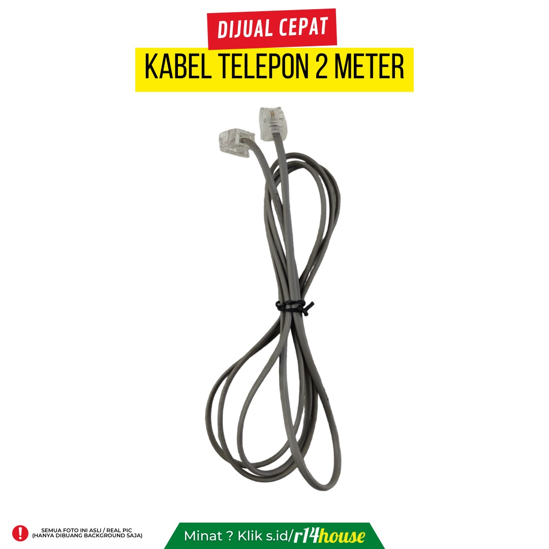 KABEL TELEPON 2 METER, Elektronik, Lainnya di Carousell