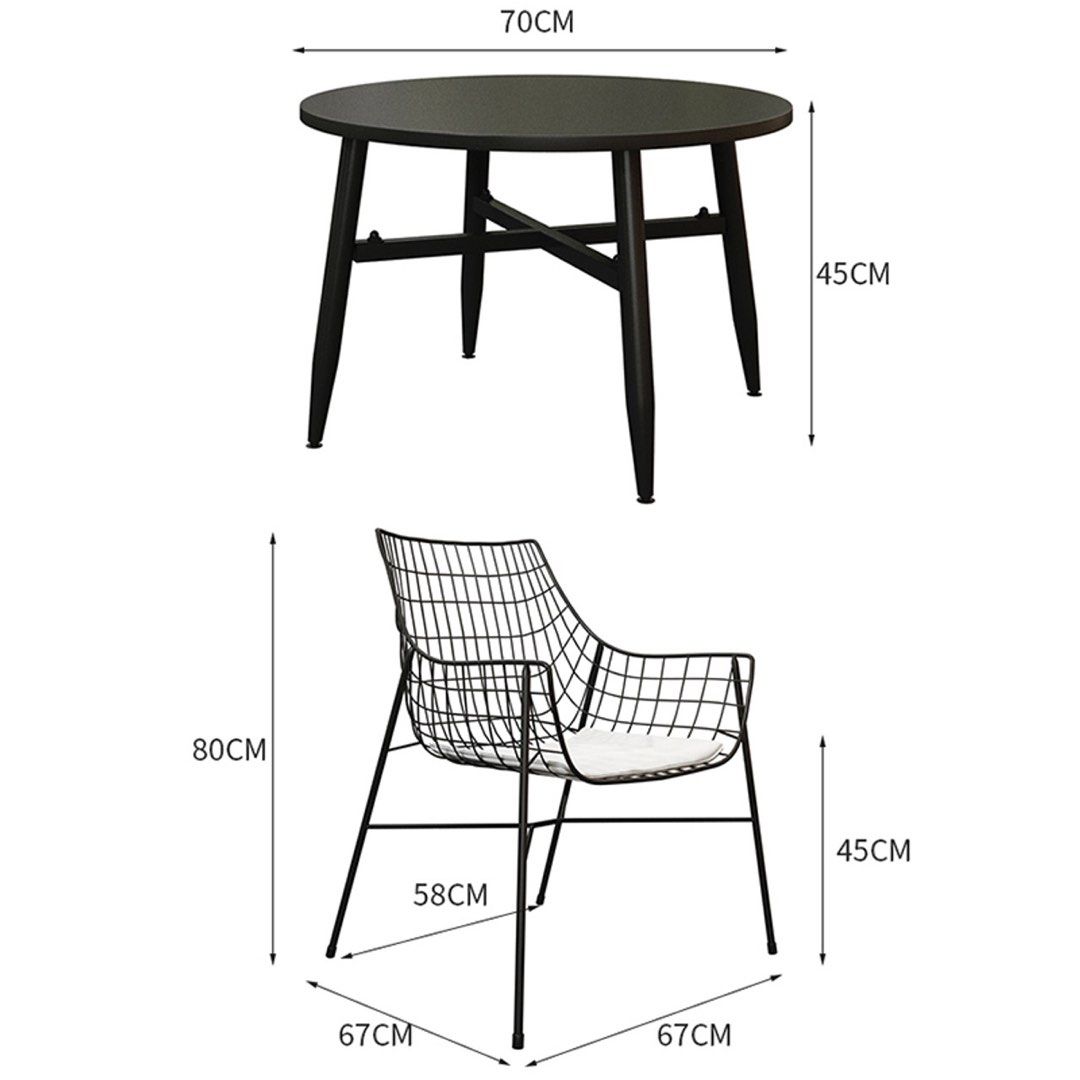 KEO Modern Outdoor Steel Mesh Chair, Furniture & Home Living, Outdoor ...