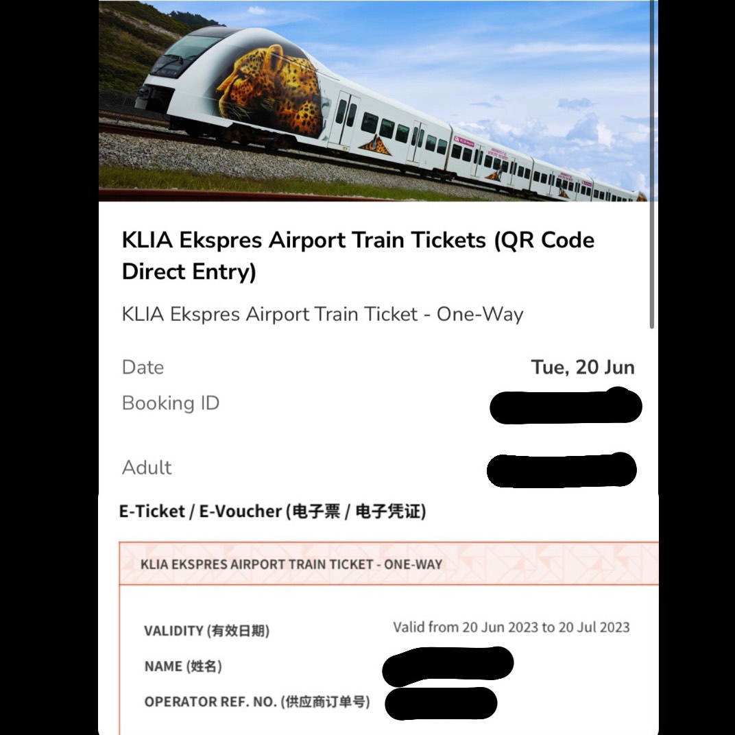 KLIA Express Ticket for sale, Tickets & Vouchers, Event Tickets on ...