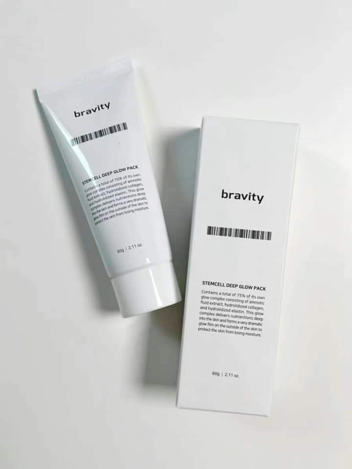 Korea Bravity Stemcell Glow Pack 60g, Beauty & Personal Care, Face ...