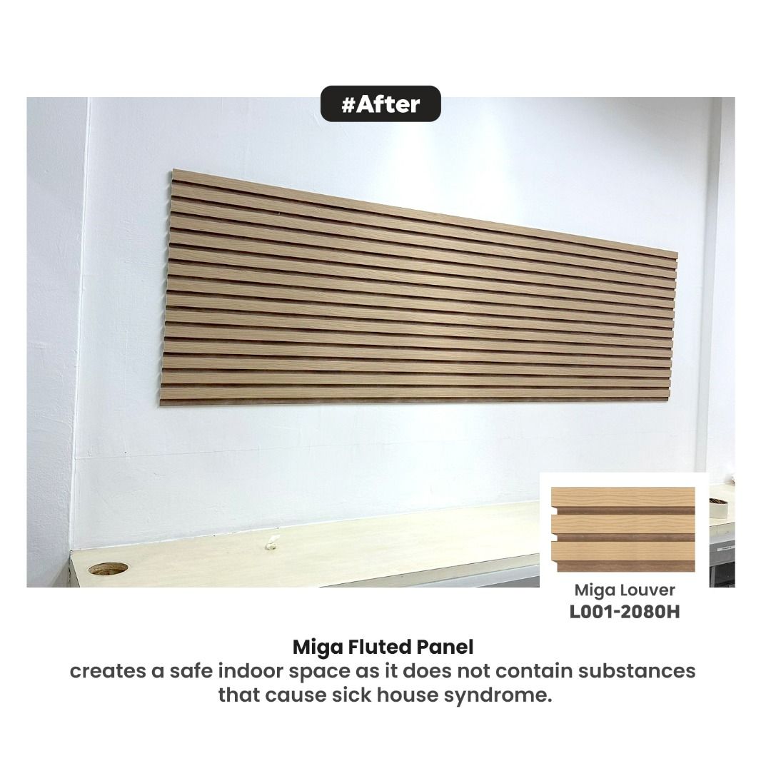 KOREA Living Room Fluted Panel Wall / Korea Molding Panel / Louver ...